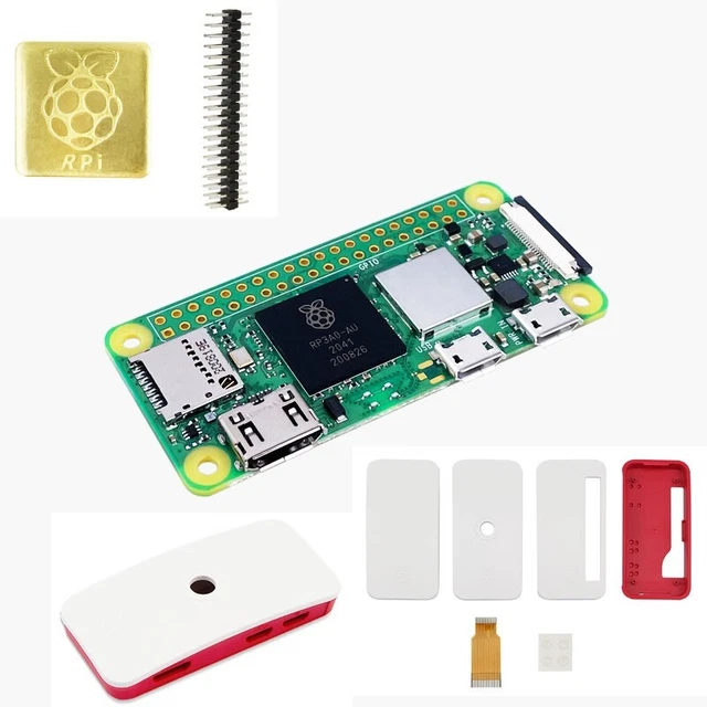 RASPBERRY PI ZERO 2 W Kit Board Official Case Heatsink Pin Header $41. ...