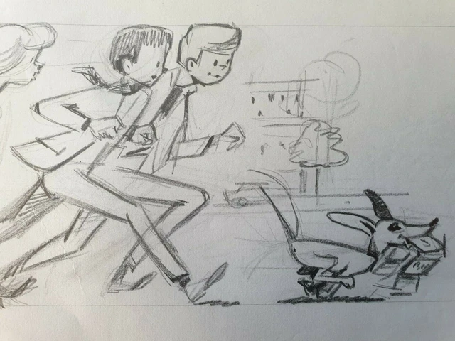 DESSIN PUBLICITAIRE ORIGINAL JP MAURIN pour les CHOCO BN Biscuiterie ...