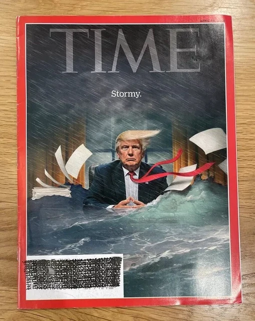 TIME MAGAZINE PRESIDENT DONALD TRUMP APRIL 23 2018 STORMY Republican ...
