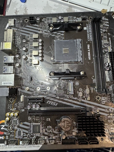 MSI A520M-A PRO Socket AM4 Micro ATX AMD A520 (7C96-001R) Motherboard ...
