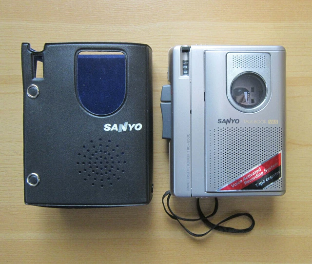 SANYO TRC-850C COMPACT Cassette Recorder Diktiergerät Kassettenrekorder ...