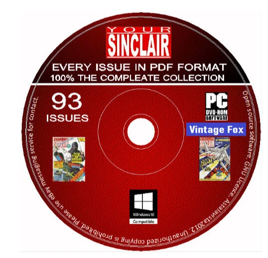 YOUR SINCLAIR COMPLETE Magazine Collection All Issues Spectrum QL ZX81 ...