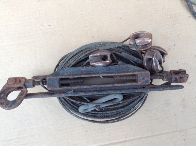 WW2 MILITARY WIRELESS set Aerial guy rope (believed set 19 or set 21) £ ...