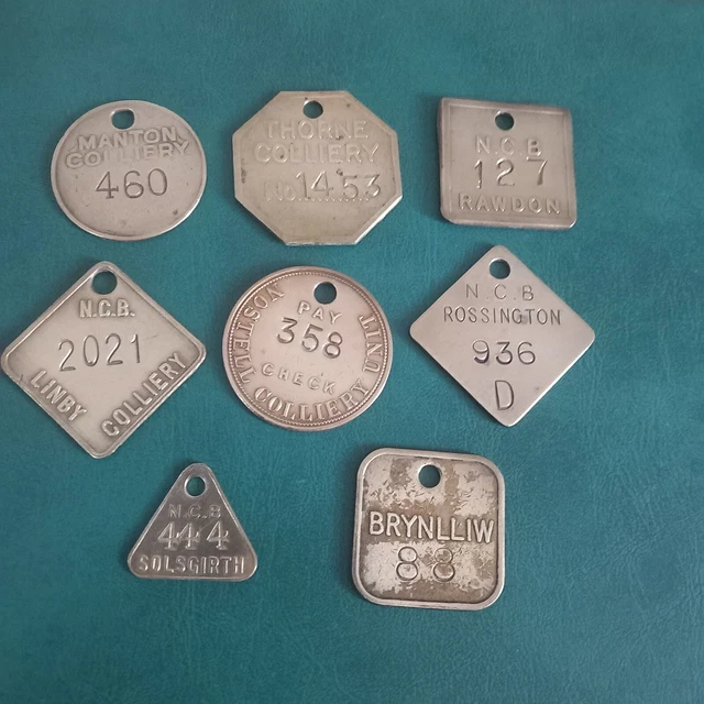 8 X COLLIERY Miners NCB Brass Checks Tokens Tally UK 🇬🇧. £25.75 ...