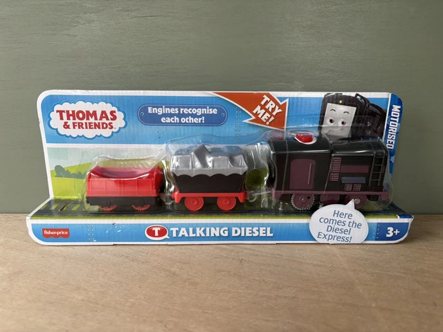THOMAS & FRIENDS Motorized Toy Train Talking Diesel Engine Sounds ...