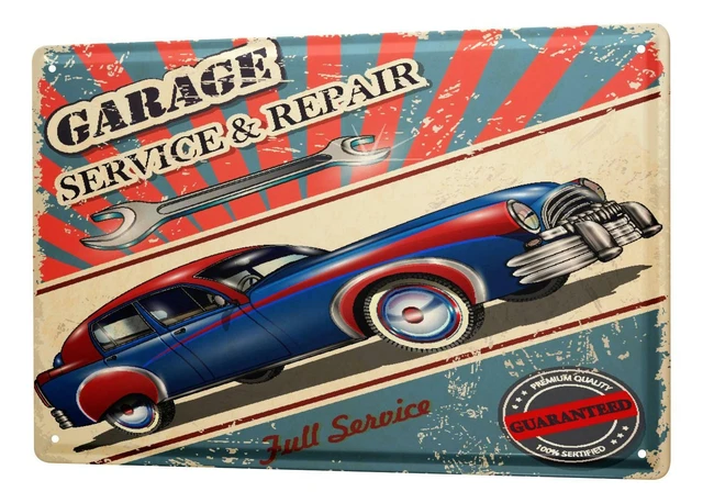 Plaque Emaillee Garage