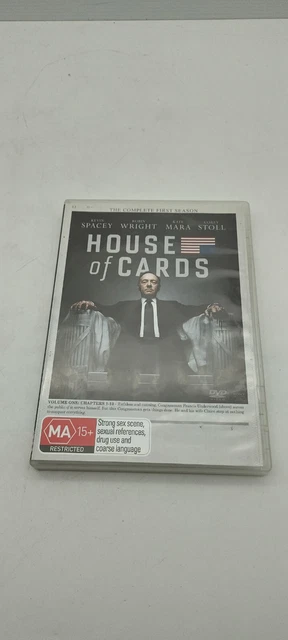 HOUSE OF CARDS: Season 1 - DVD - Robin Wright,Kevin Spacey-Joel Sch $5. ...