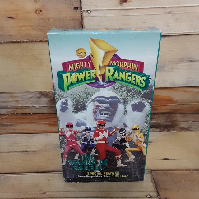 MIGHTY MORPHIN POWER Rangers Wanna Be Ranger VHS VCR Video Tape Used ...