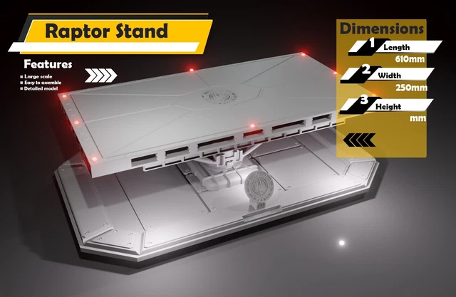 1/32 SCALE BATTLESTAR Galactica Raptor lift/stand £275.00 - PicClick UK