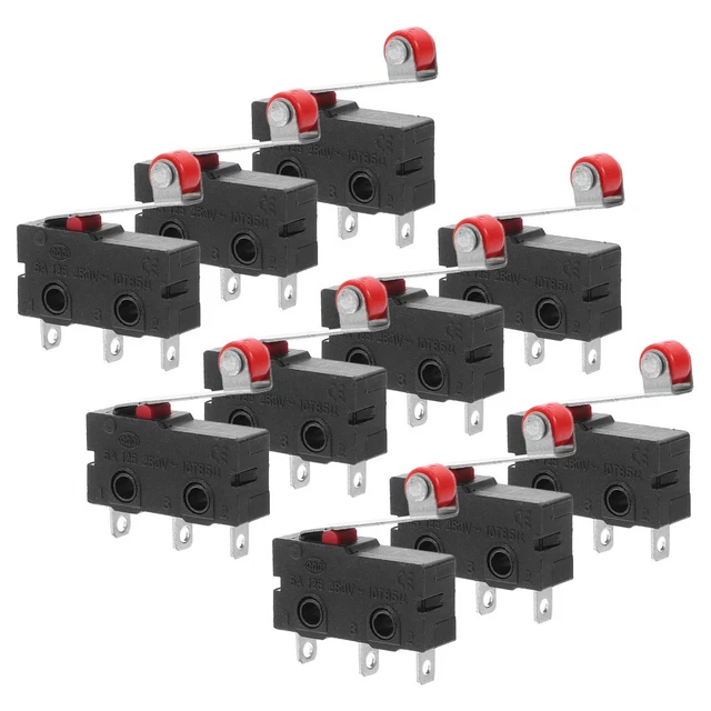 10PCS MICRO LIMIT Switch Roller Lever Arm Spdt for Home Appliances £8. ...