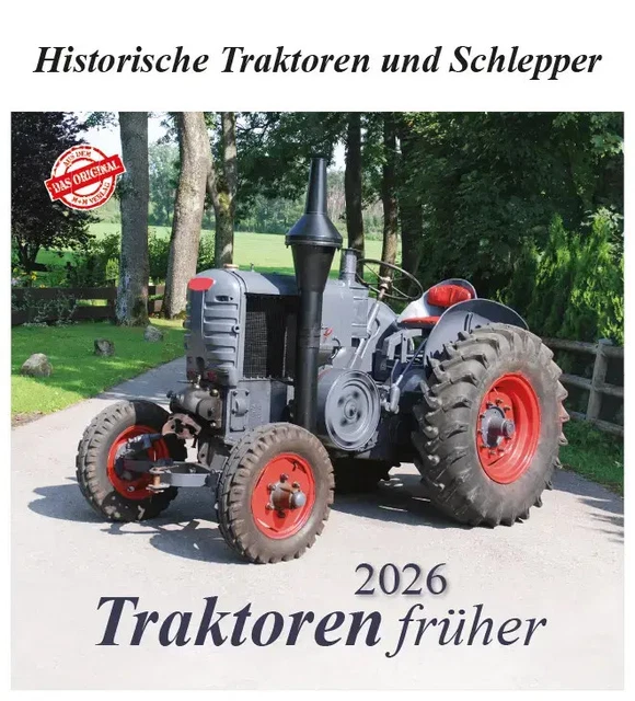 TRAKTOREN FRÜHER 2026 Historische Traktoren und Schlepper Kalender 13 S ...