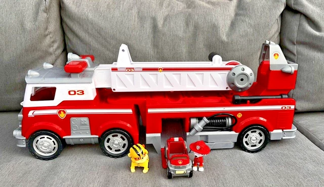 PAW PATROL ULTIMATE Rescue Fire Truck Set With Marshall, Working sound ...