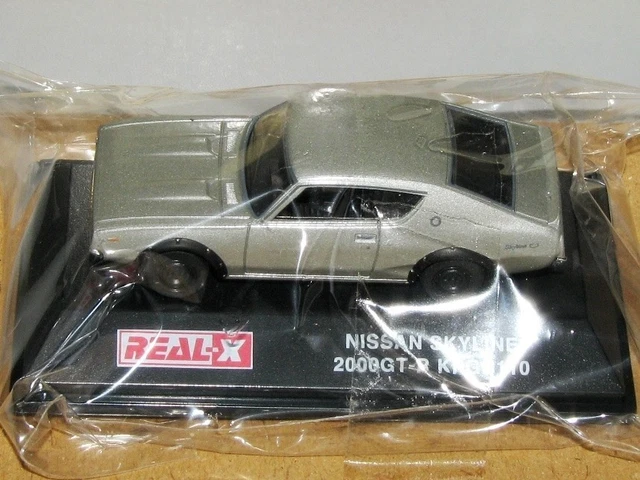 REAL-X 1/72 NISSAN Skyline 2000Gt-R Kpgc110 Silver History Collection £53.32 - PicClick UK