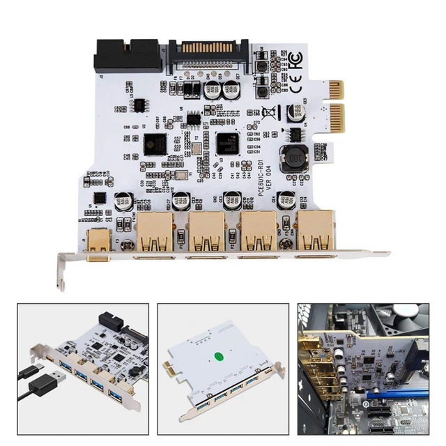 SCHEDA RISER HUB interno USB 3.0 schede di espansione express EUR 25,89 ...