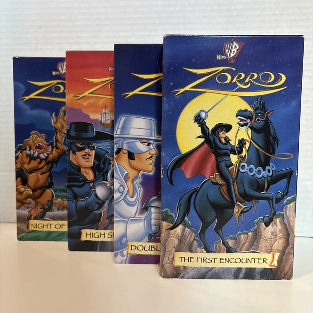 THE ADVENTURES OF Zorro VHS Tape Set 1998 Kids WB $39.89 - PicClick CA