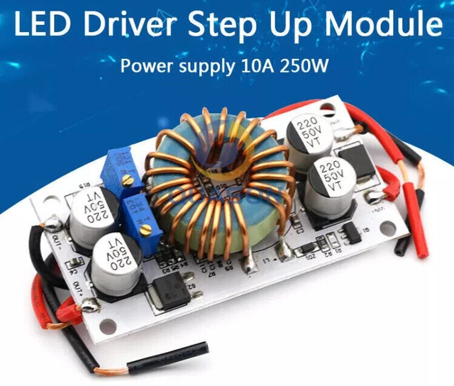 250W STEP-UP BOOST Converter Constant Current Power Supply DC 8-48v To ...