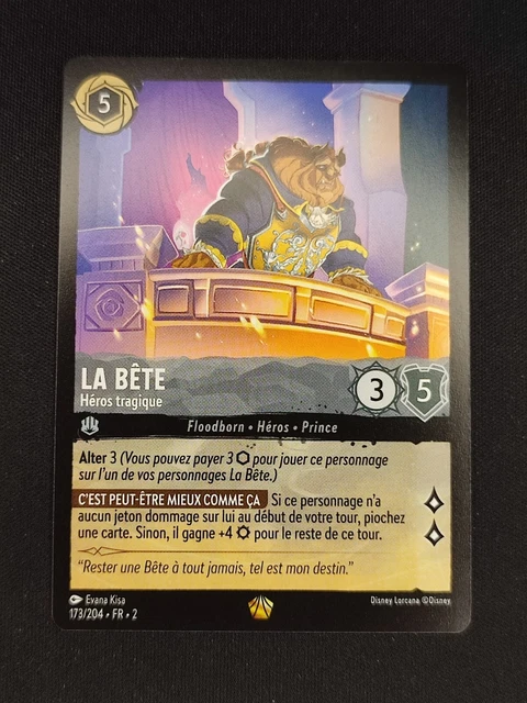 CARTE DISNEY LORCANA La Bête Légendaire 173/204 Non Foil Fr Chapitre 2 EUR 42,00 - PicClick FR