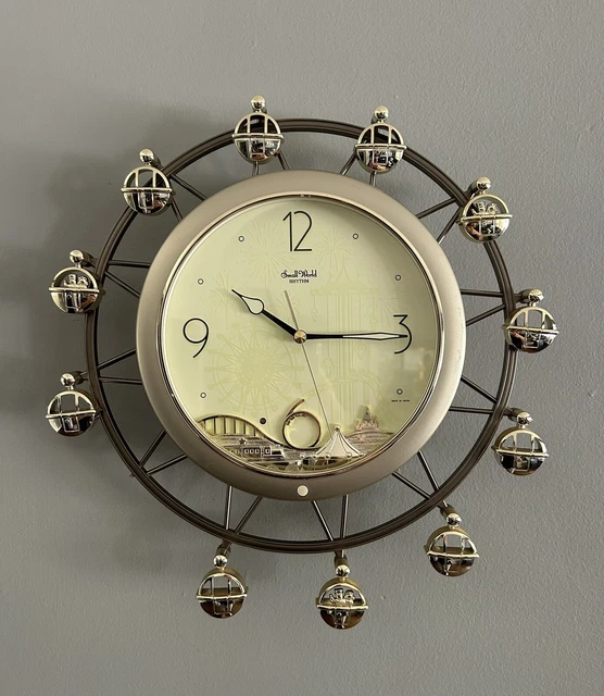 RARE RHYTHM SMALL World Ferris Wheel Musical Clock Disney Japan WORKS ...