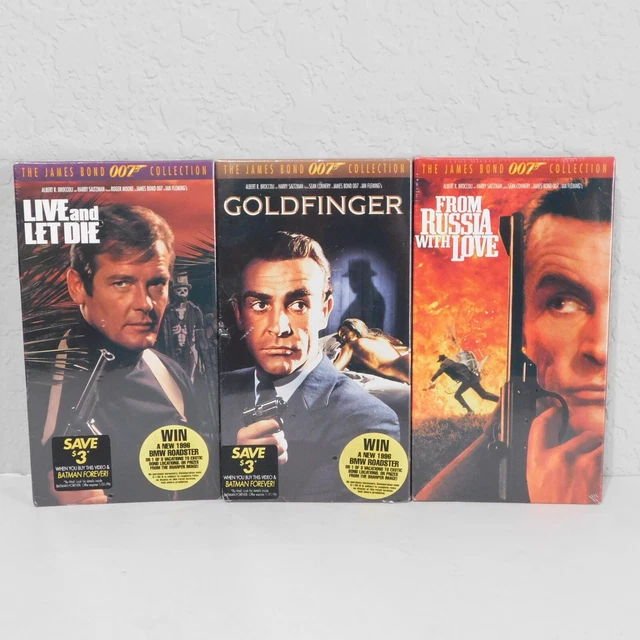 JAMES BOND 007 Collection VHS Lot Goldfinger Live Let Die From Russia ...