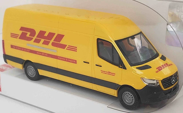 BUSCH NEW HO 1/87 Scale DHL Mercedes Benz Sprinter Delivery Truck $39. ...