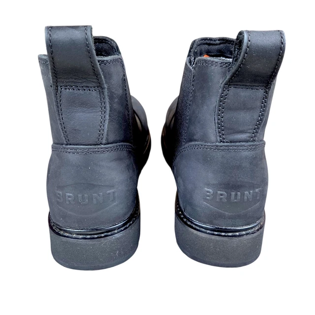 BRUNT OHMAN 6 Comp Toe Chelsea Work Boots Black Water Resistant Mens ...