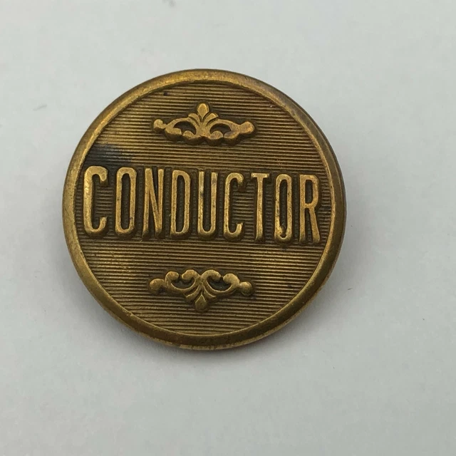 VINTAGE CONDUCTOR UNIFORM Button Train Railroad Railway Trolley Extra ...