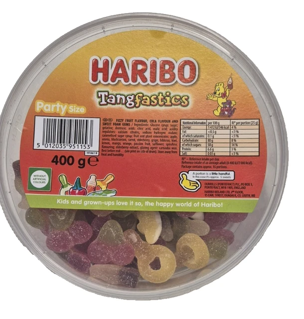 HARIBO TANGFASTICS 400 G Party Size Fizzy Jellies BBE 06/2025 £7.19 ...