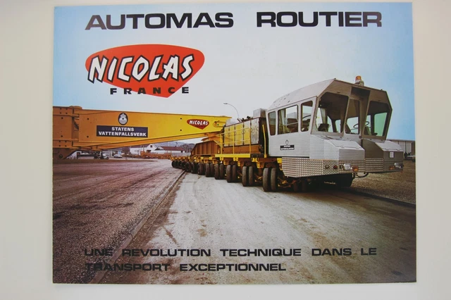 PROSPECTUS AUTOMAS ROUTIER NICOLAS transport matériel camion tracteur ...