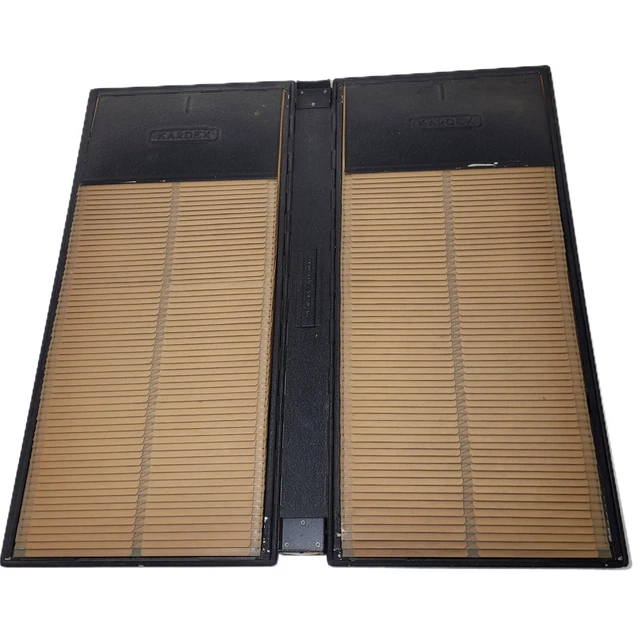 VTG KARDEX VISIBLE Recorder 240 Postcard Book Index Card Flat File ...