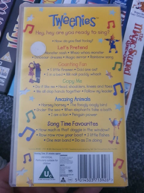 TWEENIES - SONG Time is Fab-a-rooney! - VHS Video Tape (Untested) £10. ...