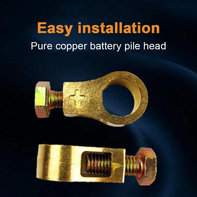 FOR PURE BATTERY Terminal Positive Negative Wire Connector Clamp Good ...