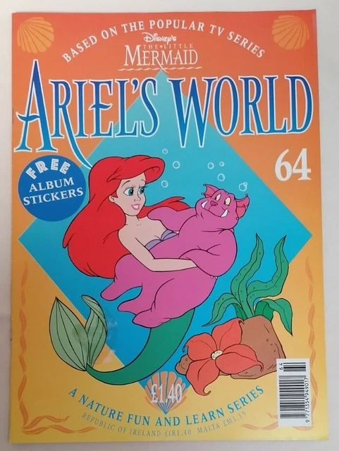 MAGAZINE - VINTAGE Walt Disney Little Mermaid Ariel's World Magazine ...