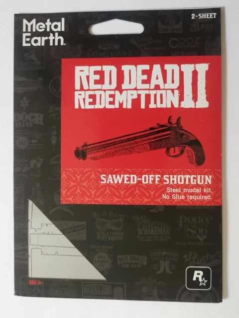 RED DEAD REDEMPTION 2 Metal Earth Shotgun model kit £12.99 - PicClick UK