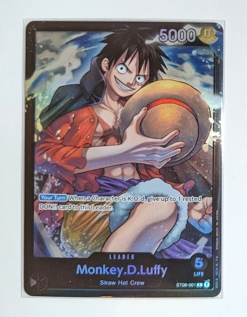 MONKEY.D.LUFFY STRAW HAT Leader ST08-001 Holo One Piece TCG Card Game OPTCG NM/M $8.00 - PicClick CA