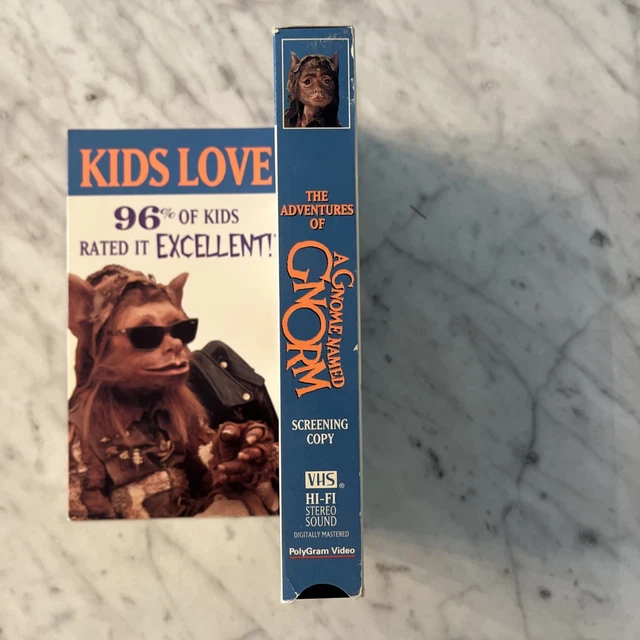 THE ADVENTURES OF A Gnome Named Gnorm (VHS, 1994) RARE Screening Copy ...