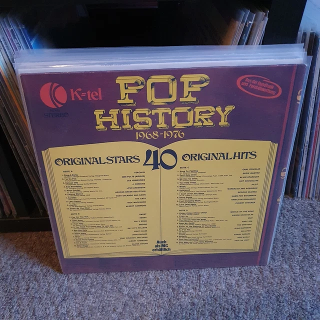 POP HISTORY 1968 - 1976 - 40 Original Stars u. Hits - 2 Vinyl LP - K ...