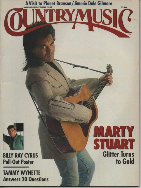 COUNTRY MUSIC NOV/DEC 1992 Marty Stuart Billy Ray Cyrus CMSA Moon ...
