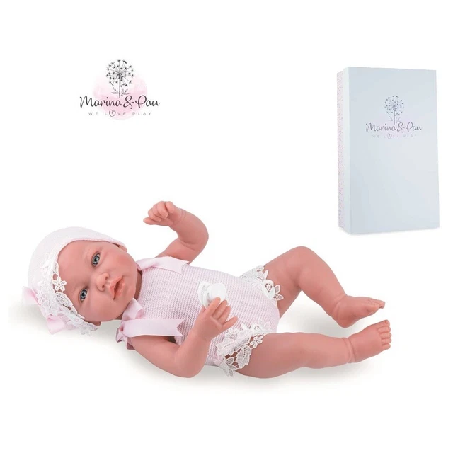 MARINA & PAU Poupée Ana Bébé 45Cm Poupée De Bain Corps En Vinyle ...