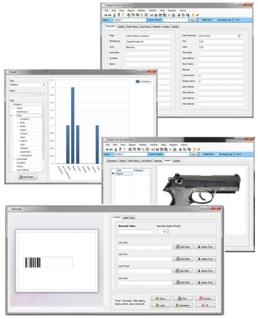 GUN FIREARM RIFLE Firearm Security Inventory Serial Number Tracking ...