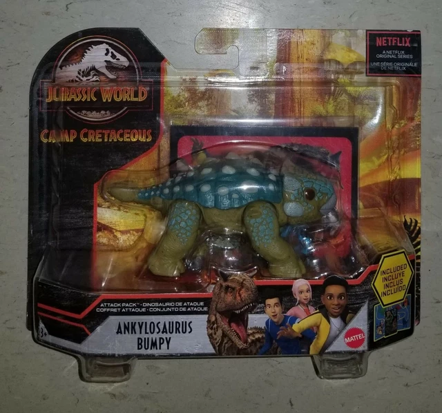 JURASSIC WORLD PARK Camp Cretaceous Bumpy Ankylosaurus Attack Pack Dino ...