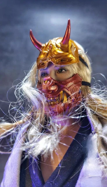 1/6 SCALE MINIATURE Noh Mercy Mask for Hottoys/Fashion Doll/Dolly ...