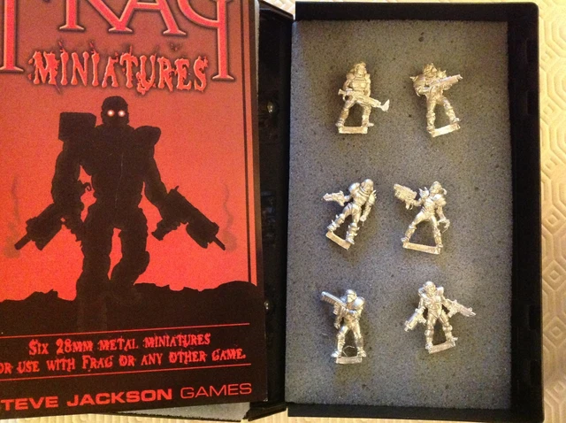 FRAG BOARD GAME Steve Jackson Games Bundle Expansion 1 + 2 + Miniatures ...