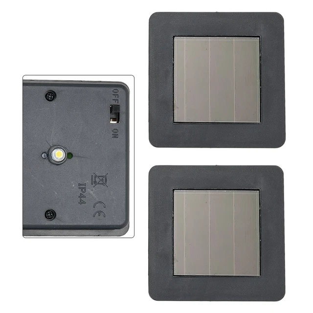 SOLAR LIGHT SOLAR Panel Outdoor Plastic Replacement Solar Lights Square ...