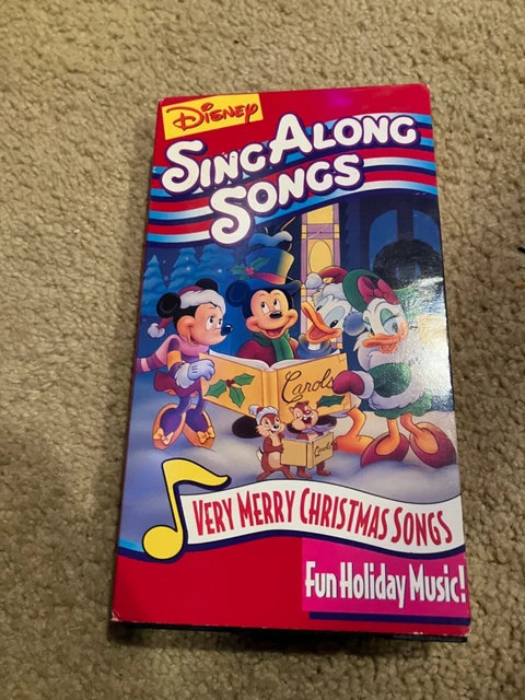 DISNEY SING ALONG Songs Christmas Songs Fun Holiday Music Vhs $14.95 ...