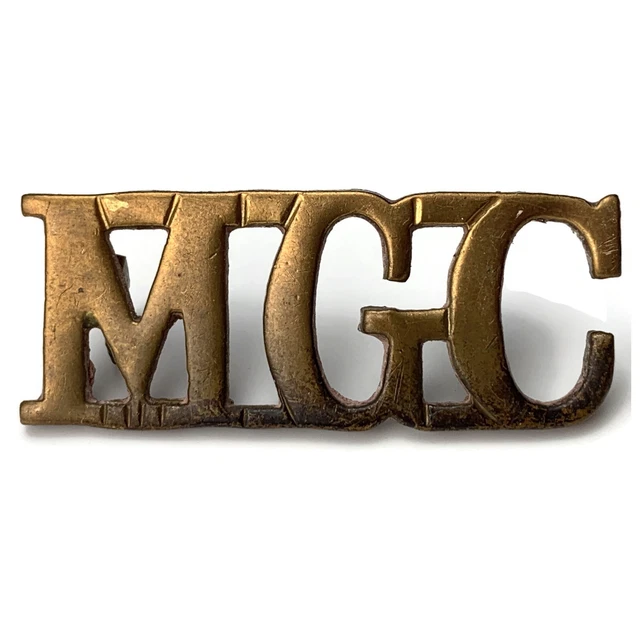 ORIGINAL WW1 MACHINE Gun Corps MGC Regiment Shoulder Title Badge £23.99 ...