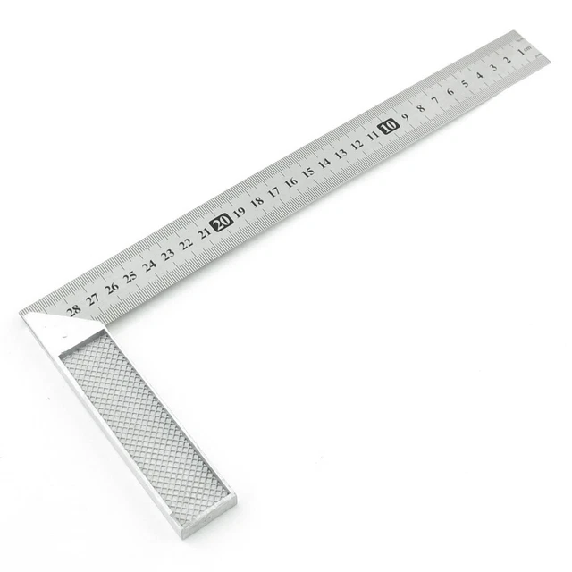 90 DEGREE 30CM 12 Inch Scale L Square Ruler Woodwork Tool £10.34 ...