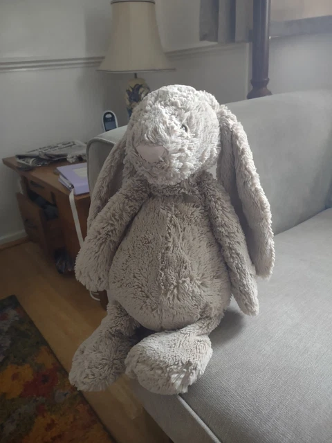 JELLYCAT LARGE BEIGE Bashful Bunny Cute Collectable Neutral Colour £30. ...
