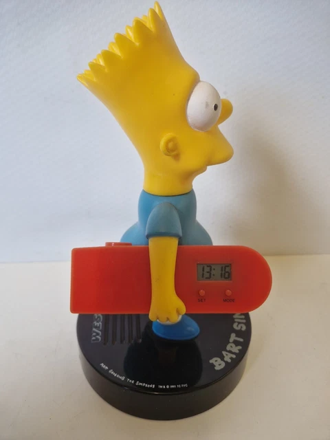 VINTAGE BART SIMPSON Wesco Talking Alarm Clock Simpsons 1991 £31.92 ...