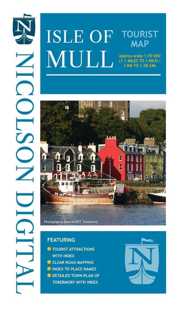 NICOLSON DIGITAL ISLE of Mull Tourist Map Map Book £16.66 - PicClick UK