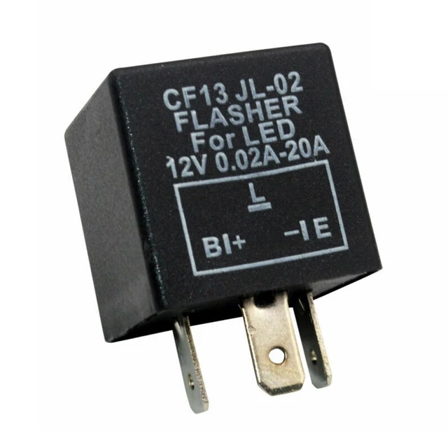 3-PIN CAR FLASHING Relay EP34 Simple Plug and Play Hyper Flash ...